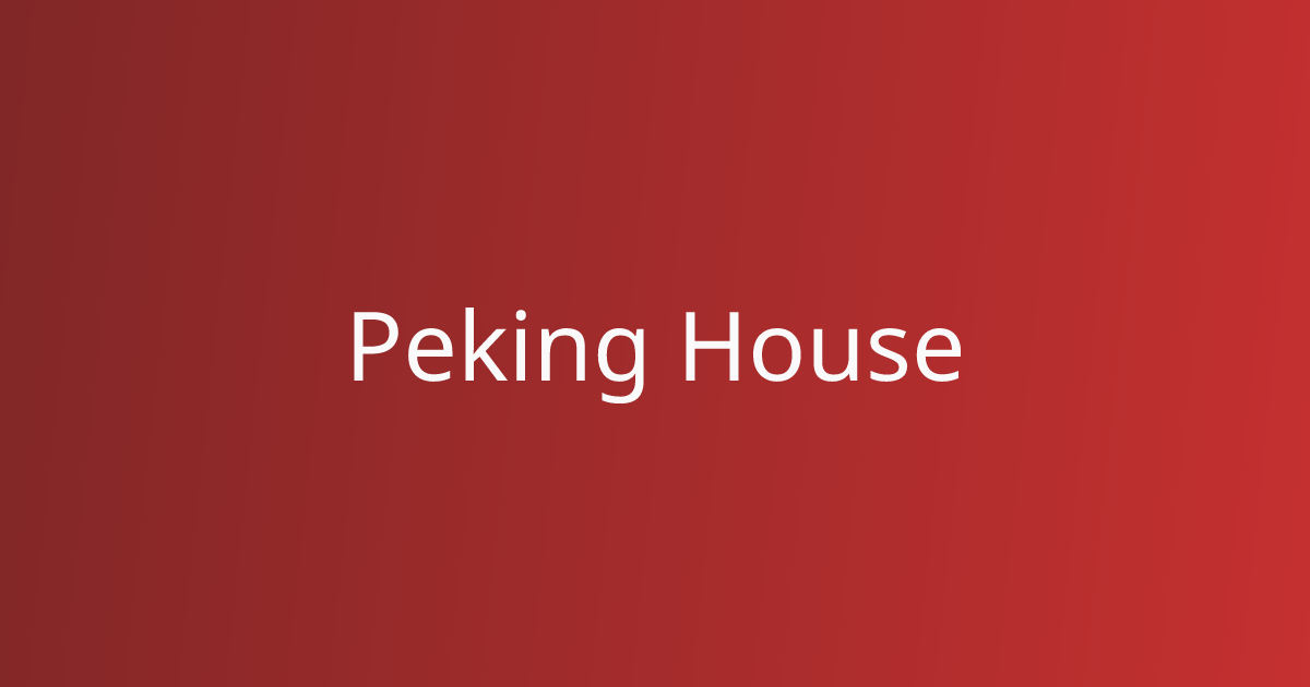 Order Authentic Chinese Online | Peking House - Pickup or Delivery ...